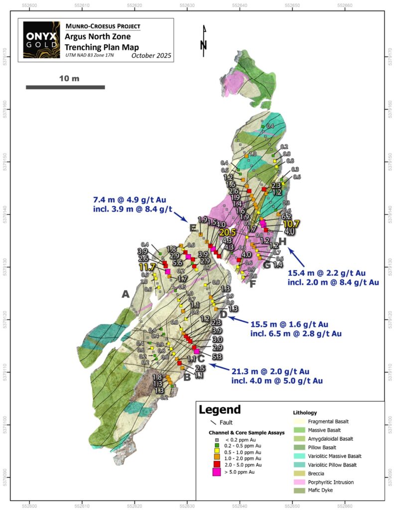 Onyx Gold Defines Gold Mineralization Right at Surface at Argus North ...